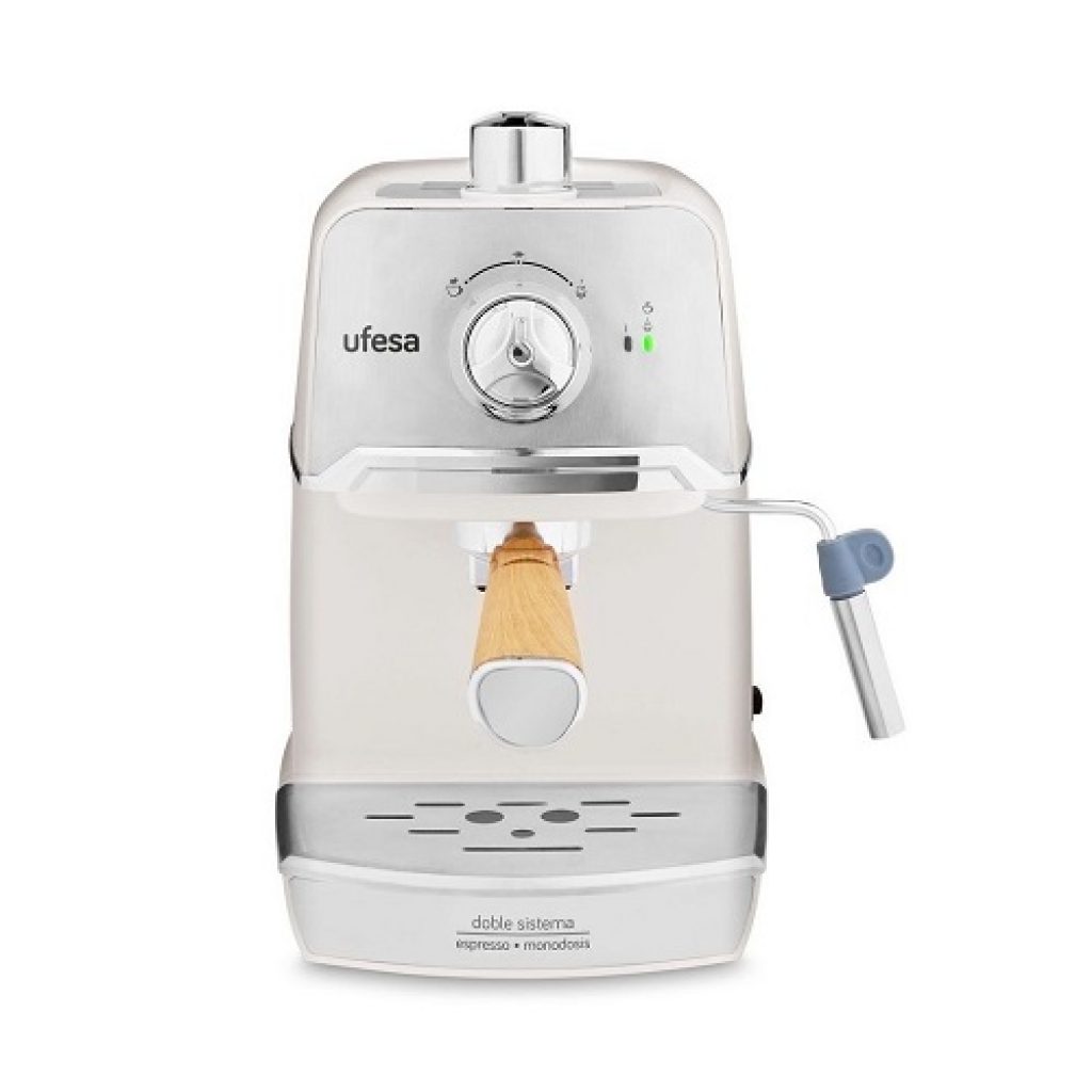 UFESA Espresso CE7238 Cream, cafetera de 20 bares y 850W