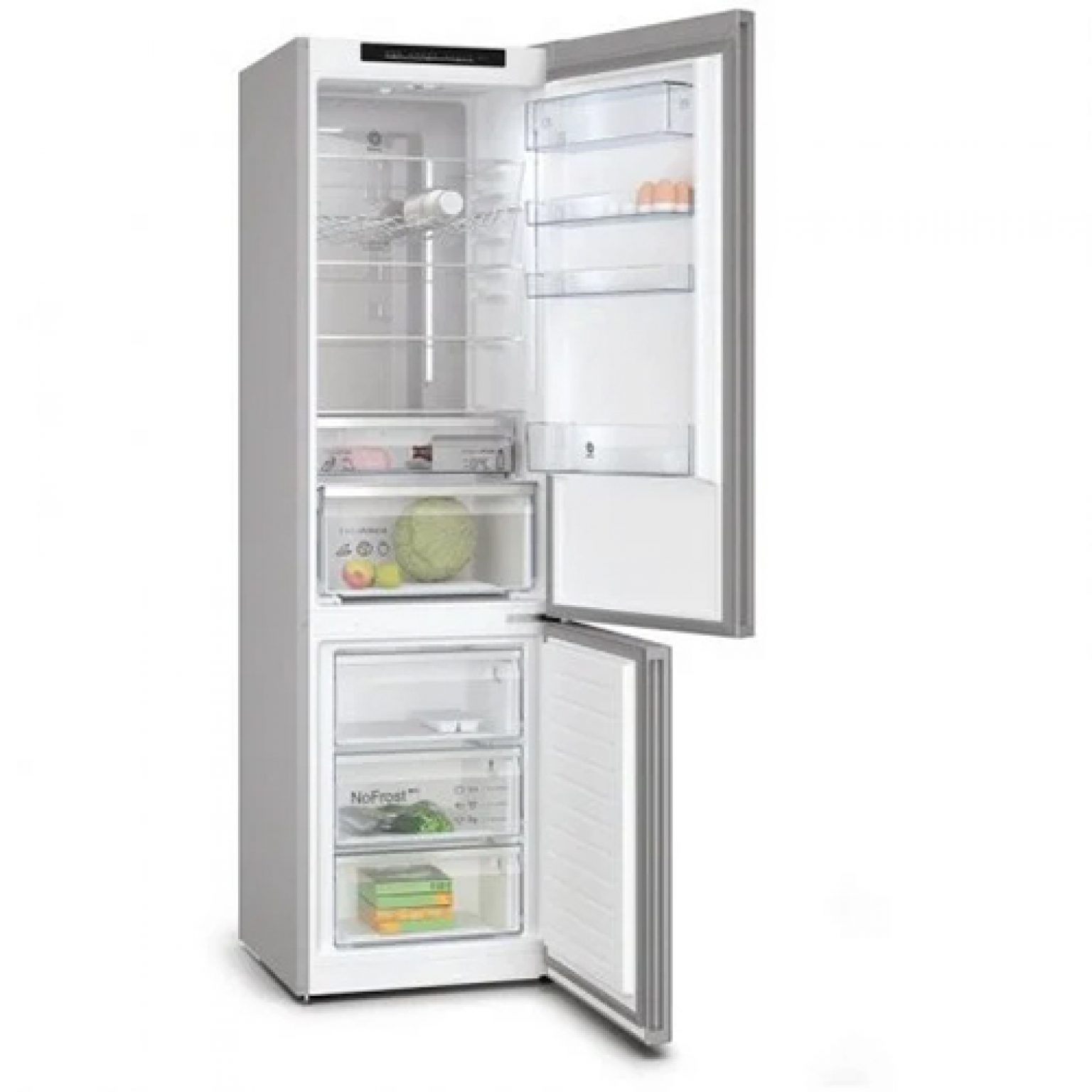 Balay 3KFC869BI, un frigorífico blanco minimalista en cristal